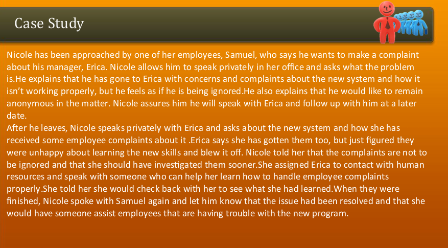 Case study: Module 9 - Manager Management - FreshSkills Case study: Module 9 - Manager Management - FreshSkills